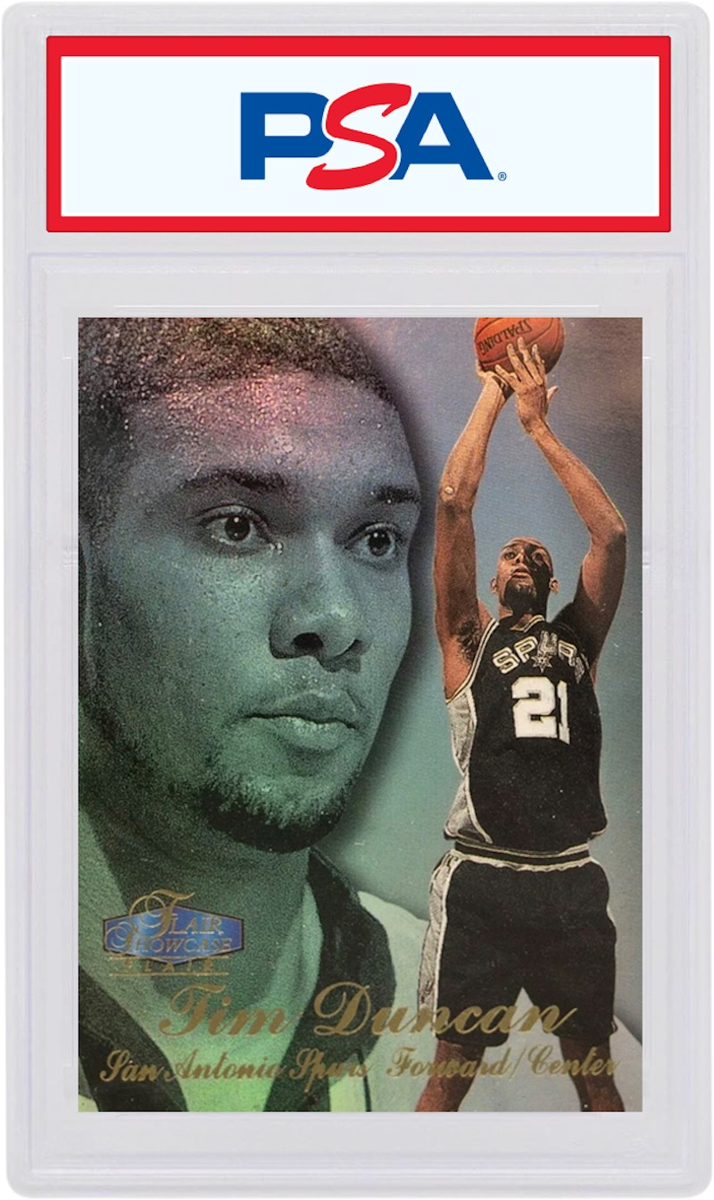 Tim Duncan 1997 Flair Showcase Rookie #5 (PSA or BGS Graded) - 1997 - US