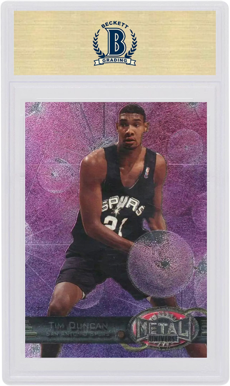 Tim Duncan 1997 Metal Universe Rookie #66 (PSA or BGS Graded) - 1997 - GB