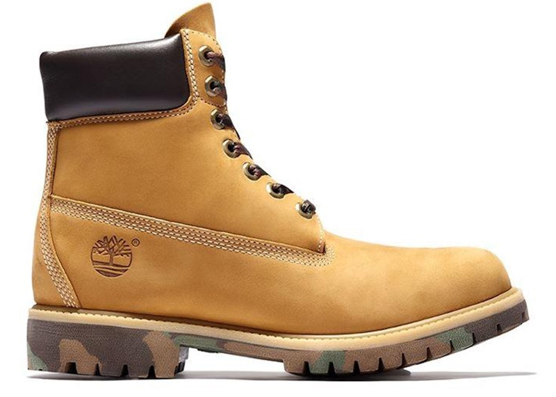 Timberland 6" Premium Boot Wheat Camo Sole Men's - TB06717B-231 - US