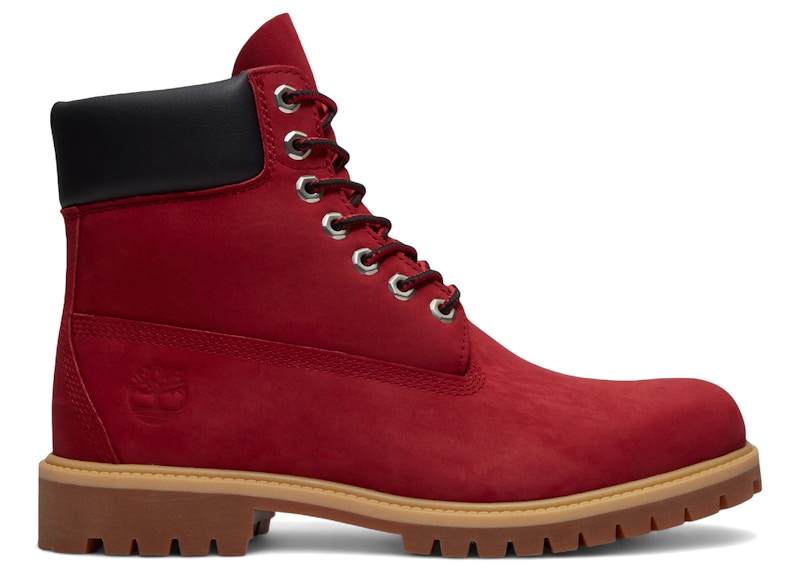 Timberland 6" Premium Waterproof Boot Dark Red Nubuck Men's - TB0A41MW ...