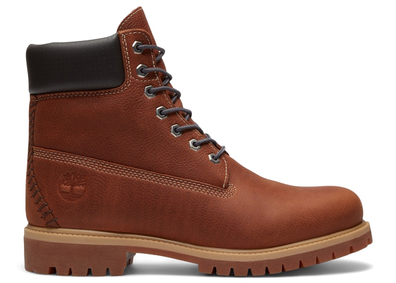 Timberland 6" Premium Waterproof Boot Rust Full Grain Dark Grey Men's ...