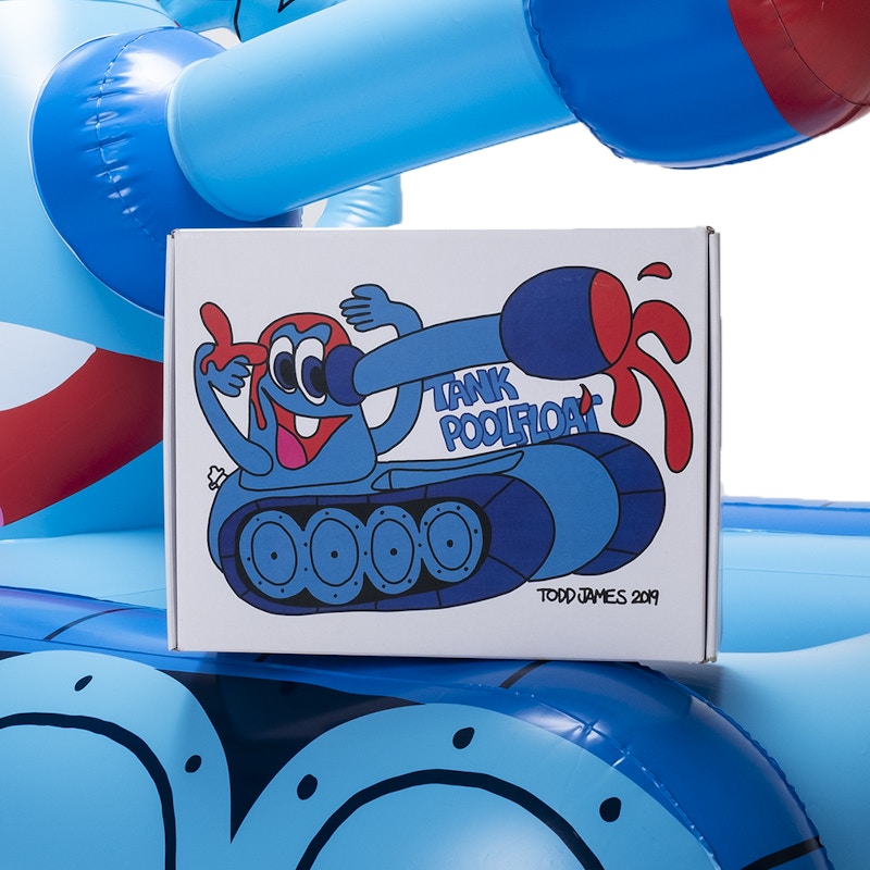 Todd James Tank Inflatable Pool Float Blue - 2019 - US