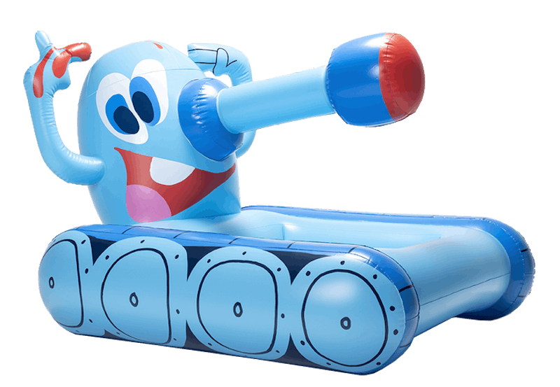 Todd James Tank Inflatable Pool Float Blue - US