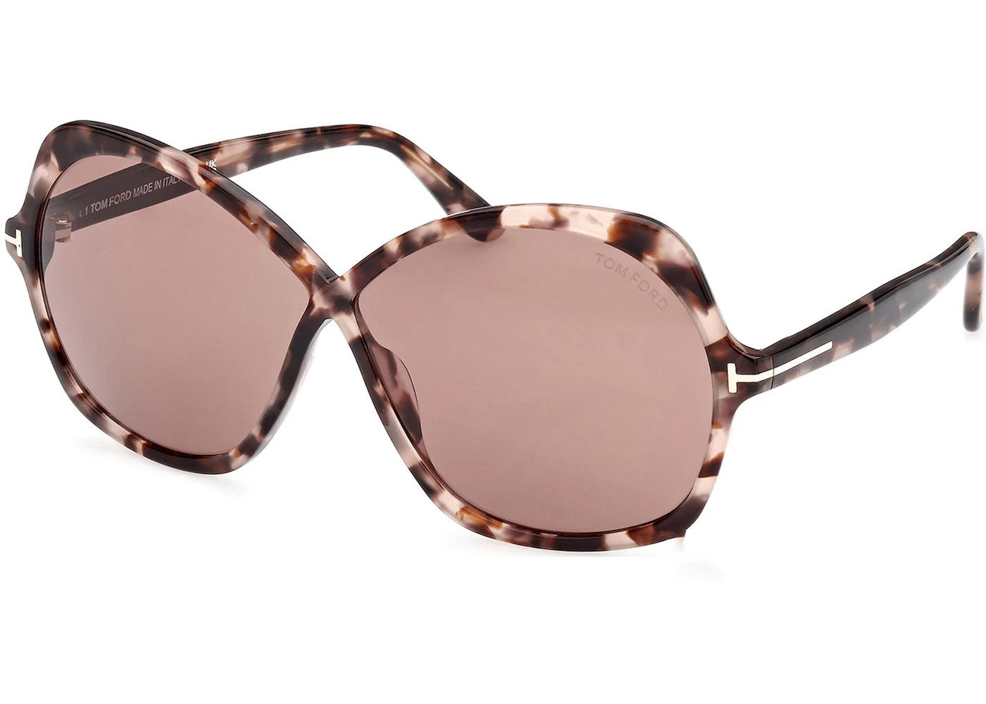 Tom Ford Rosemin Butterfly Sunglasses Havanaviolet Ft1013 55y 64 In