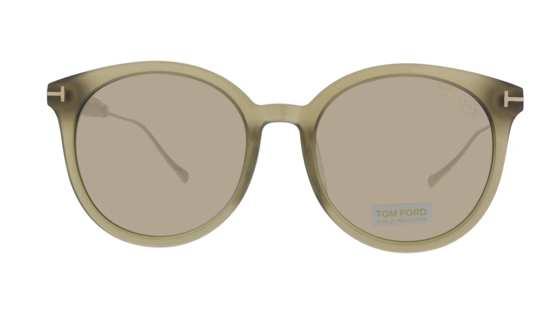 Tom Ford Round Sunglasses Green/Green (FT0642-K 95G) in Acetate with ...