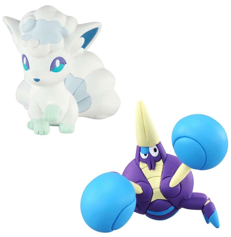 Tomy Pokemon Battle Action Alolan Vulpix vs. Crabrawler Action Figure - US