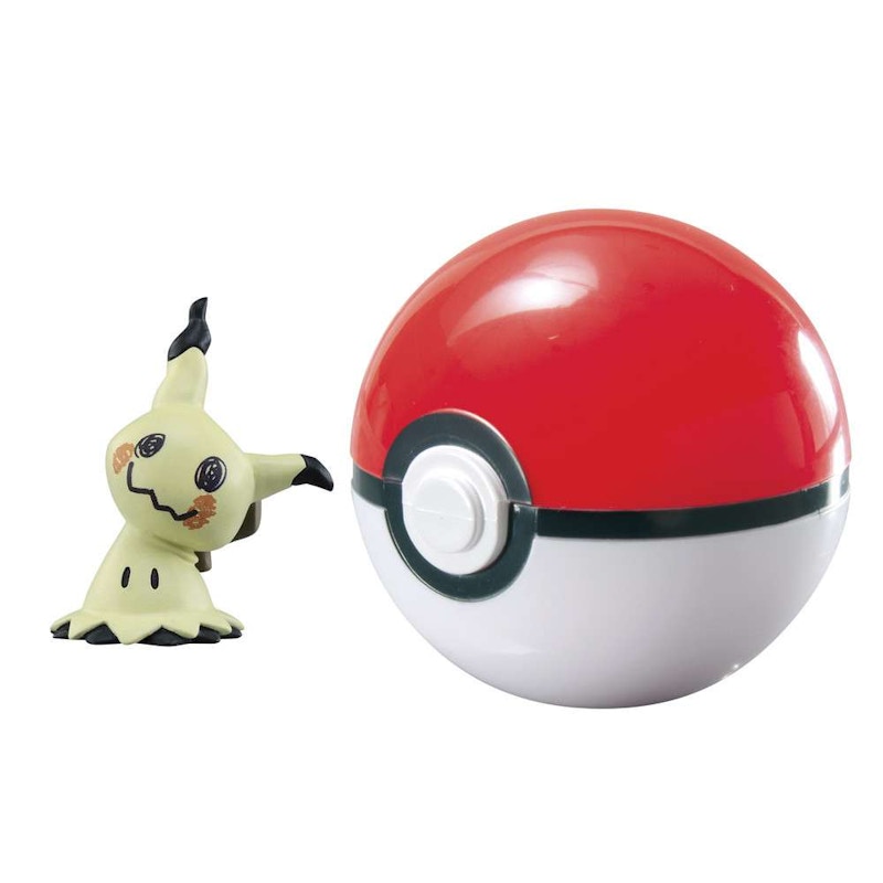 Tomy Pokemon Clip n Carry Pokeball Mimikyu & Poke Ball Figure Set - US