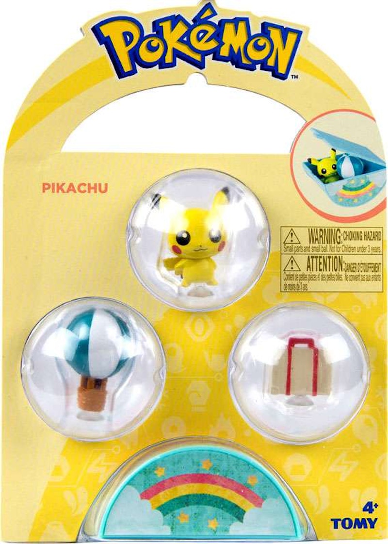 Tomy Pokemon Petite Pals Pikachu Mini Figure (Set of 3) - KR