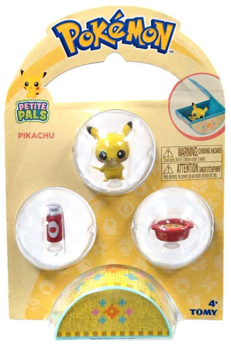 Tomy Pokemon Petite Pals Pikachu Version 2 Mini Figure (Set of 3) - GB