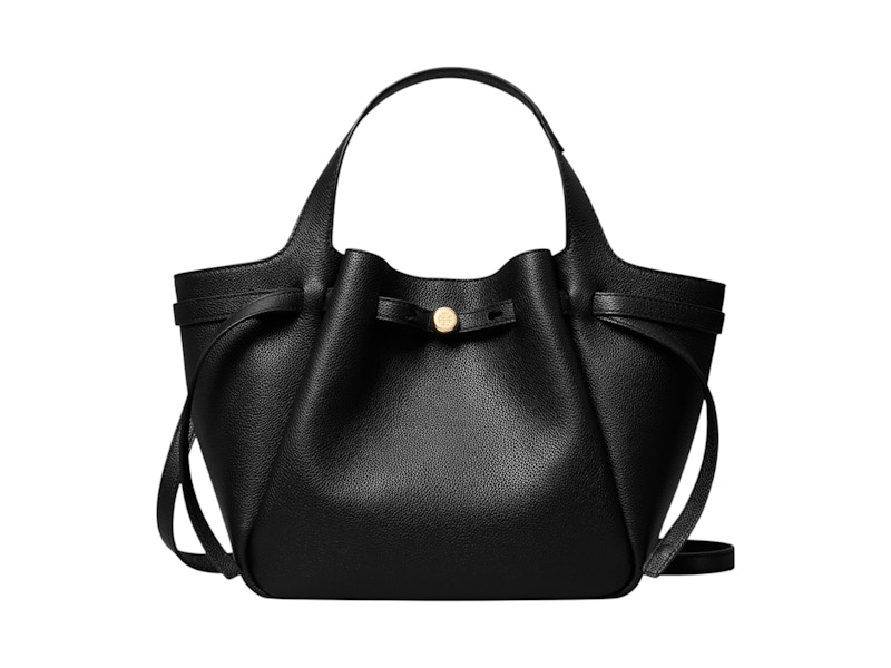 Tory Burch Romy Small Tote Black in Leather - US
