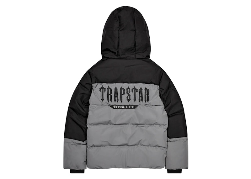 Trapstar Decoded Puffer Jacket (FW23) Black/Grey Men's - FW23 - US