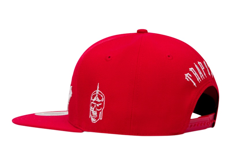 Trapstar Irongate Arch Snapback Cap Red/White Men's - SS23 - US