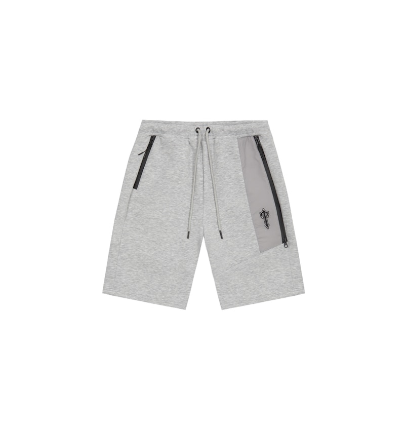 Trapstar Irongate Ninja T Fleece Track Shorts Marl Grey Men's - FW22 - US
