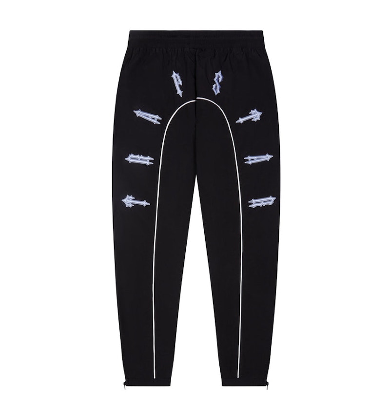 Trapstar Irongate Shell Track Bottoms 2.0 Black/Cashmere Blue Men's ...