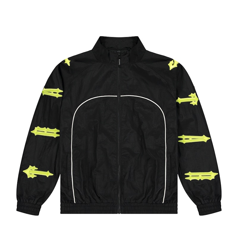Trapstar Irongate Shell Track Top 2 Black/Lime - FW22 - GB