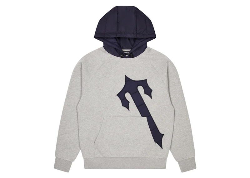 Trapstar Irongate T Hood Tracksuit Grey/Navy Men's - FW23 - US