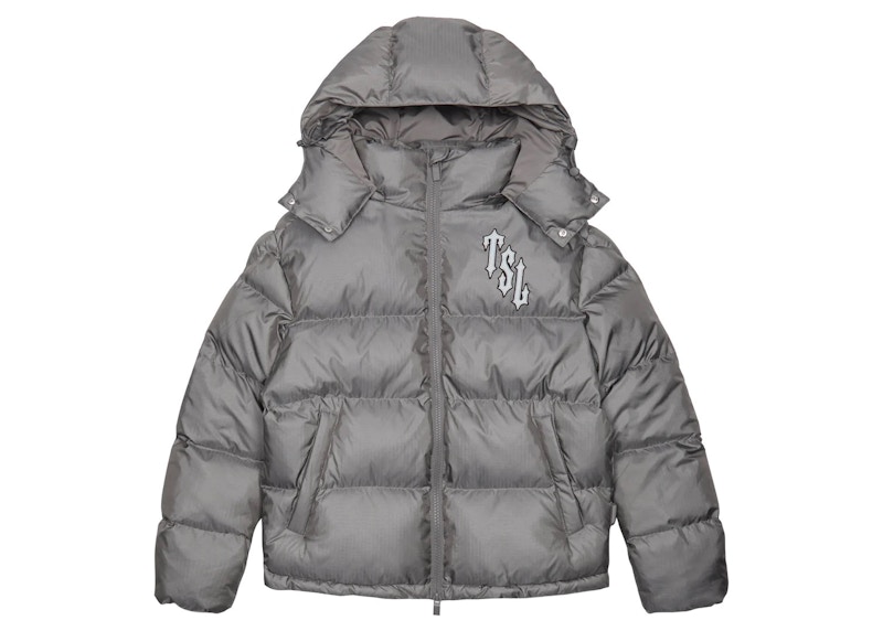 Trapstar Shooters Hooded Puffer Grey Men's - FW22 - US