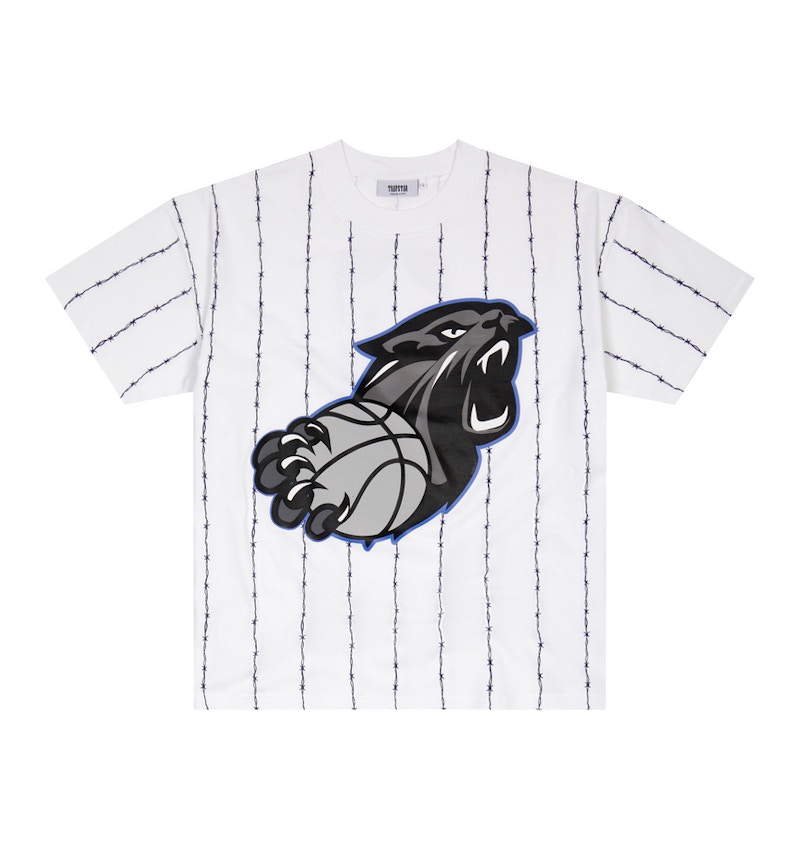 Trapstar Trap League Pinstripe T-shirt White Men's - FW22 - US