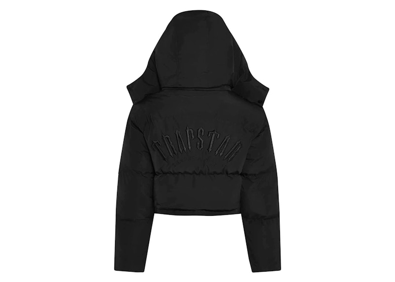Trapstar Women's Arch Hooded Puffer Jacket Black - FW23 - US