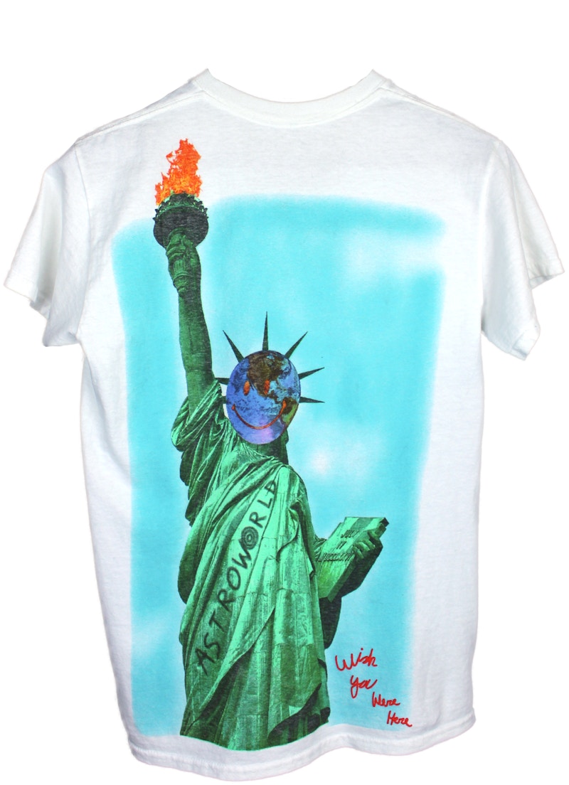 Travis Scott Astroworld MSG Statue of Liberty Tee White Men's - SS19 - US