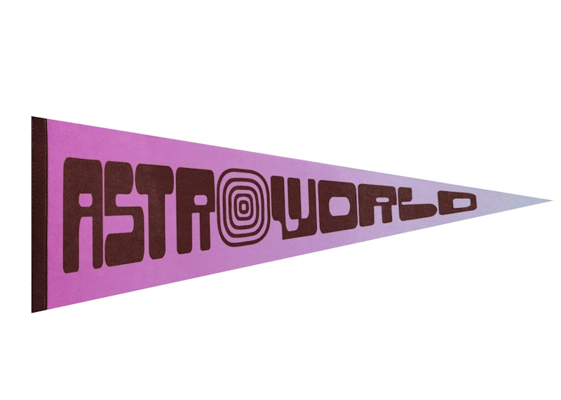 Travis Scott Astroworld Pennant Pink Gradient - US