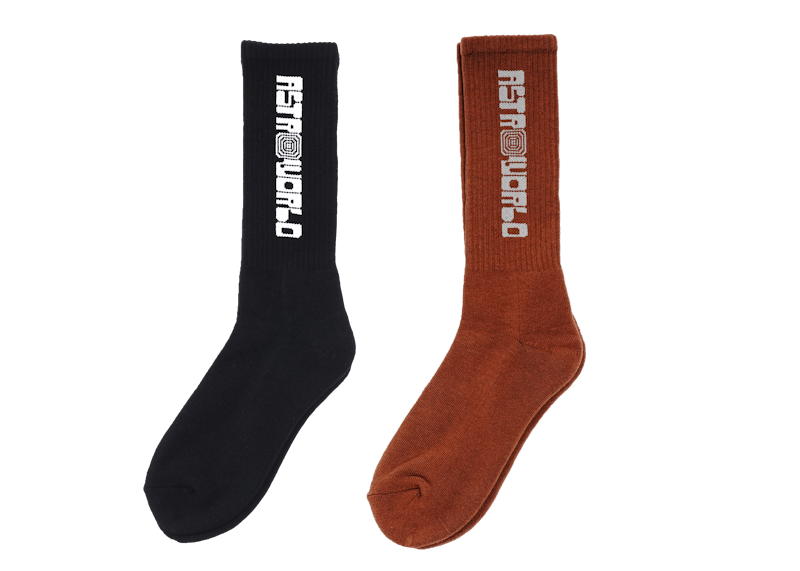 Travis Scott Astroworld Set of 2 Socks Black/Brown