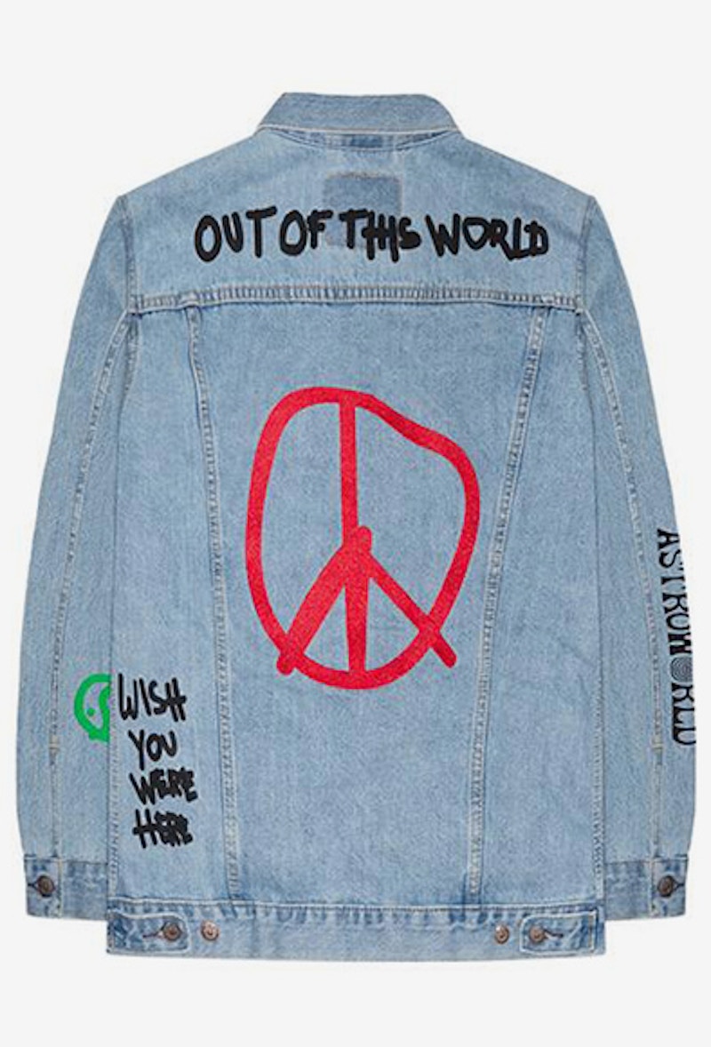 Travis Scott Astroworld Levis Denim Jacket Blue Men's - FW18 - US