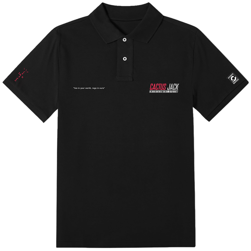 Travis Scott CJ Staff Polo Black Men's - SS20 - US