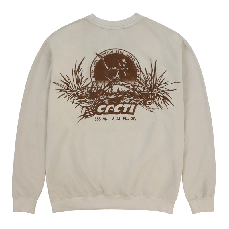 Travis Scott Cacti Mono Heritage Crewneck Grey Men's - SS21 - US