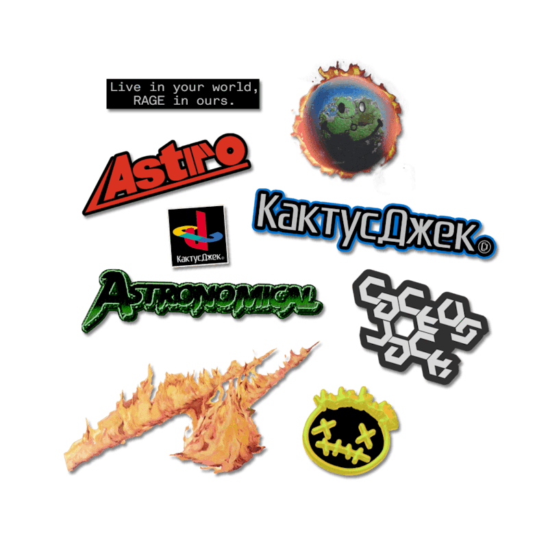 Travis Scott Cactus Jack Backpack With Patch Set Brown - SS20