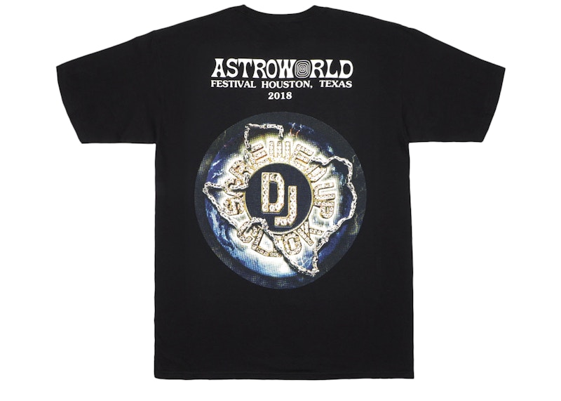 Travis Scott Dj Screw Lightning Tee Black Men's - US