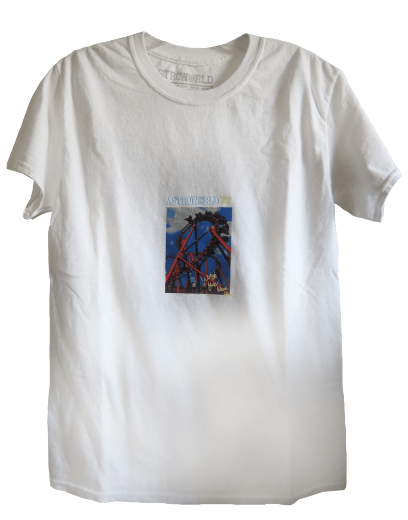 Travis Scott Roller Coaster Tee White Men's - SS19 - US