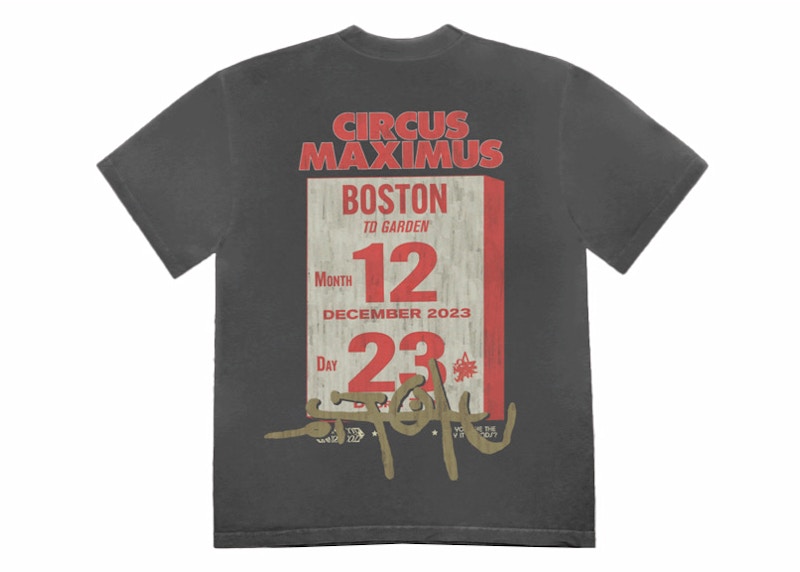 Travis Scott Utopia Is In Boston Tee Black Men's - FW23 - US
