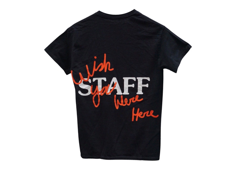 Travis Scott Wish You Were Here Staff Tee Black Men's - US