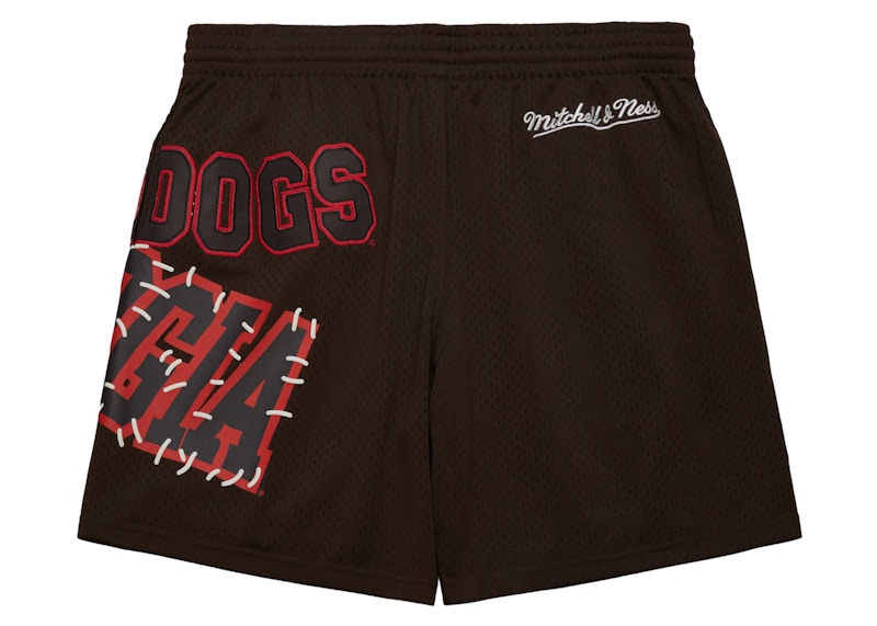 Travis Scott x Mitchell & Ness Georgia Bulldogs Basketball Shorts Brown ...