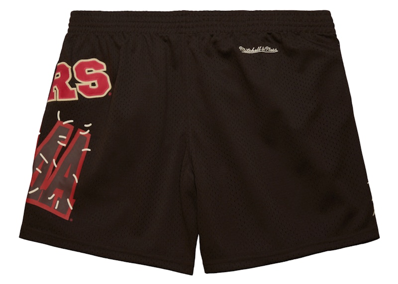 Travis Scott x Mitchell & Ness Oklahoma Sooners Basketball Shorts Brown ...