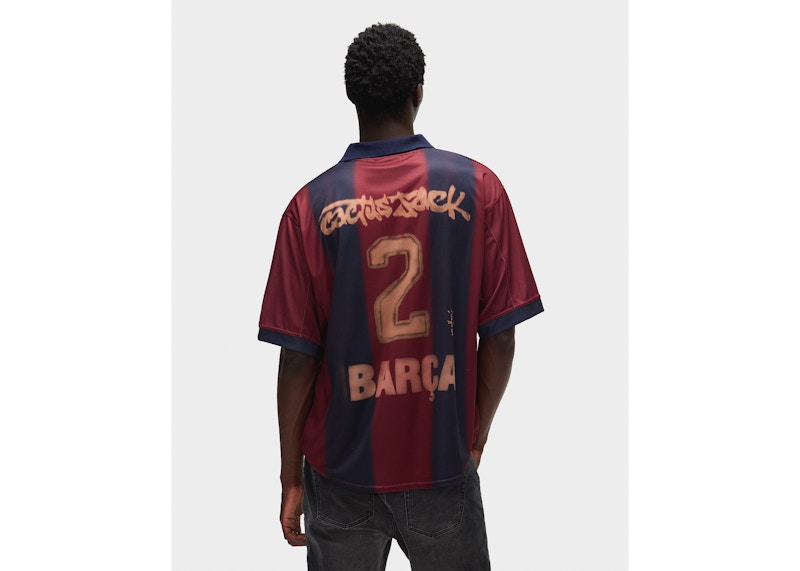 Travis Scott x Nike x FC Barcelona Retro 2000/01 Home Skeleton Jersey ...