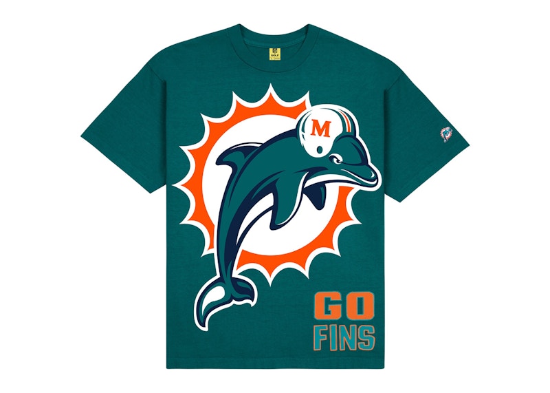 Tyler, The Creator Golf Wang x NFL Dolphins Go Fins Tee Teal Men's ...