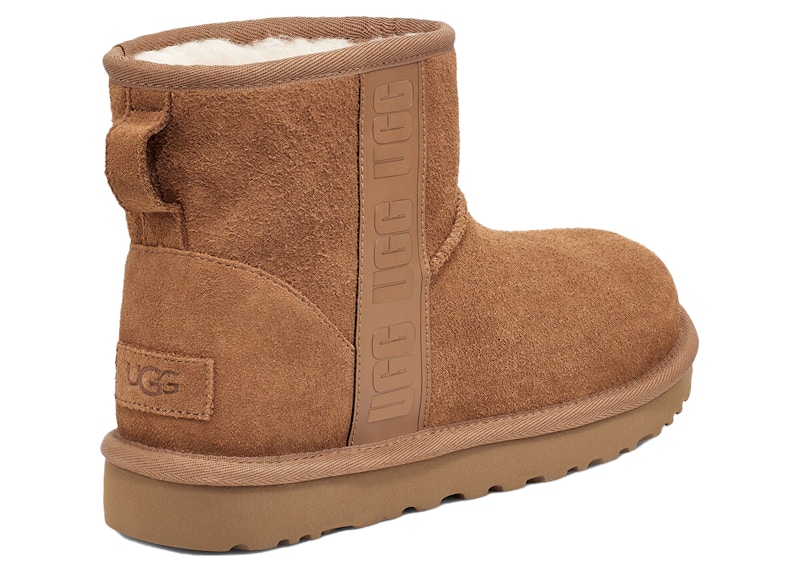 UGG Classic Mini Side Logo Boot Chestnut (Women's) - 1122558-CHE - GB