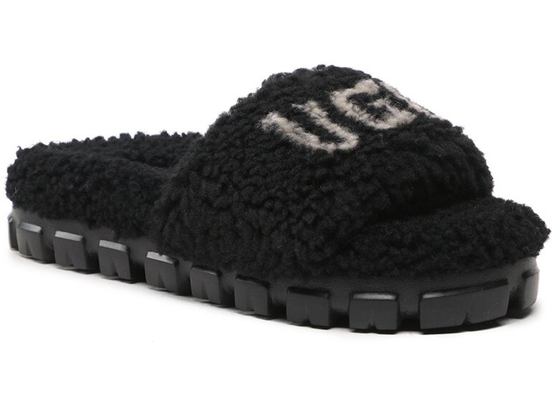 UGG Cozetta Curly Graphic Black (Women's) - 1132891-BLK - US