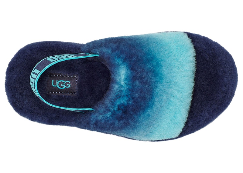 UGG Fluff Yeah Slide Blue Combo Gradient (Kids) Kids' - 1120772K-BCB - US