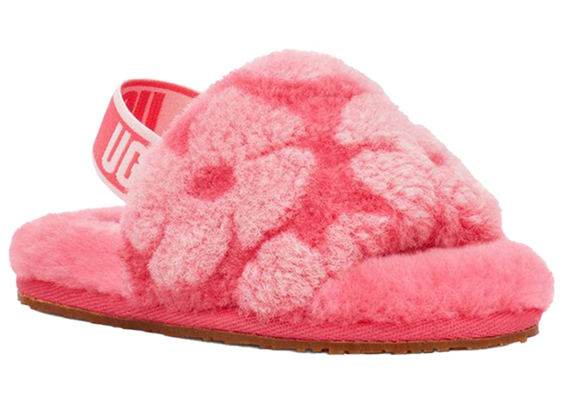 UGG Fluff Yeah Slide Poppy Strawberry (Toddler) Toddler - 1120011T-SSBT ...