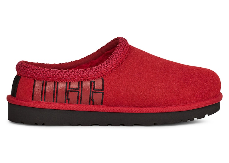 UGG Tasman Slipper Graphic Outline Samba Red Men's - 1134453-BSMR - US
