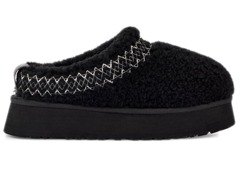 UGG Tazz Slipper Heritage Braid Black (Women's) - 1143976-BLK - DE