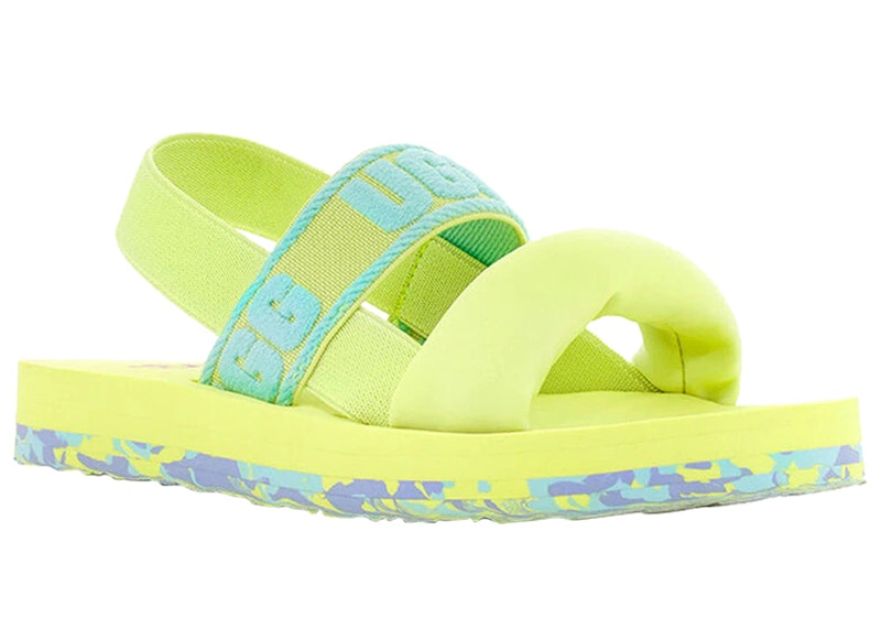 UGG Zuma Sling Slide Pollen Paint Swirl (Kids) Kids' - 1117239K-PPSW - US