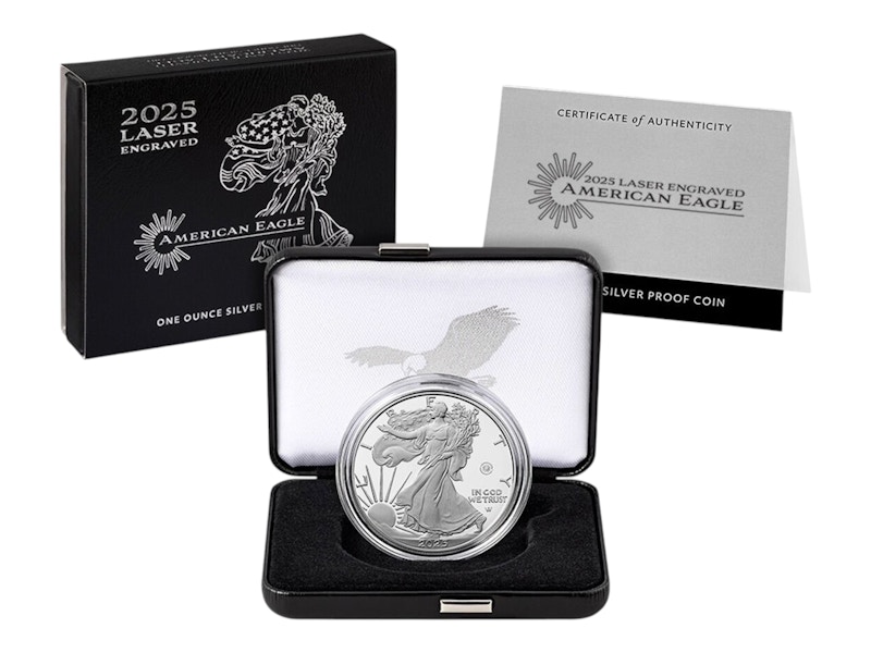 United States Mint 2025 Laser Engraved American Eagle One Ounce Silver ...