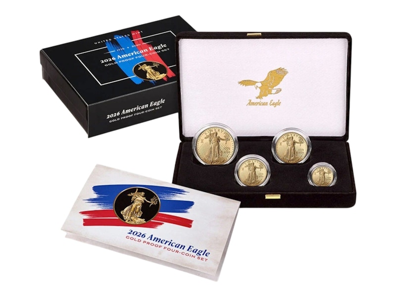 United States Mint American Eagle 2026 Gold Proof Four-Coin Set West ...