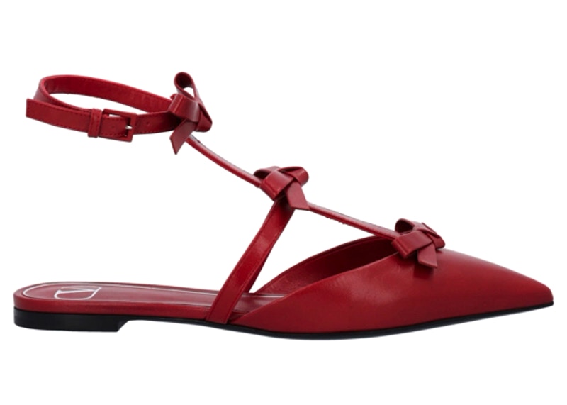 Valentino French Bow Mules Red (Women's) - WW2S0CN4CCC0RO - US