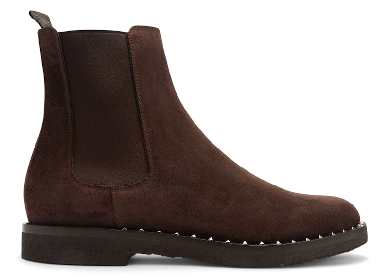 Valentino Garavani Suede Soul Rockstud Chelsea Boots Testa Di Men's ...