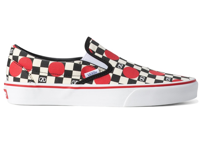 Vans Classic Slip-On Valentino Garavani Checkerboard Big Dots Black ...